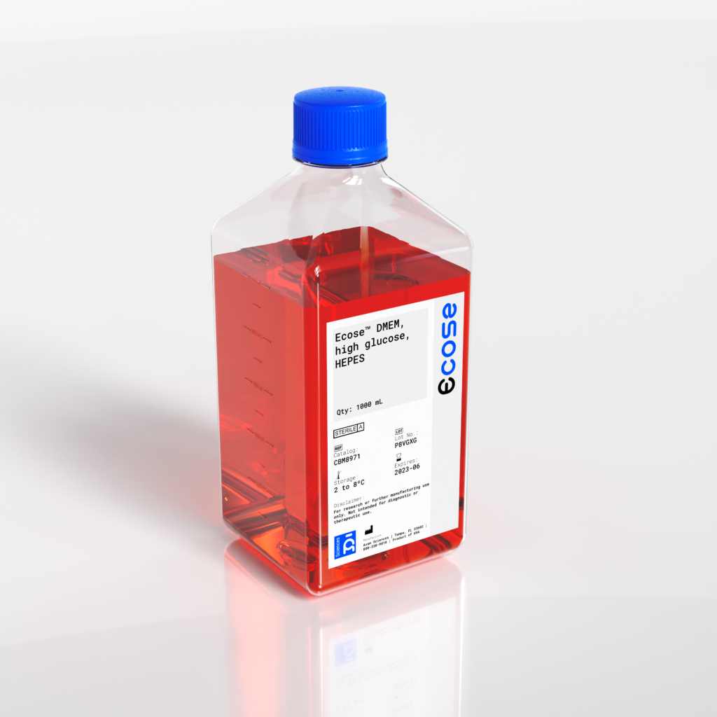 Ecose™ DMEM, high glucose, HEPES | Avam