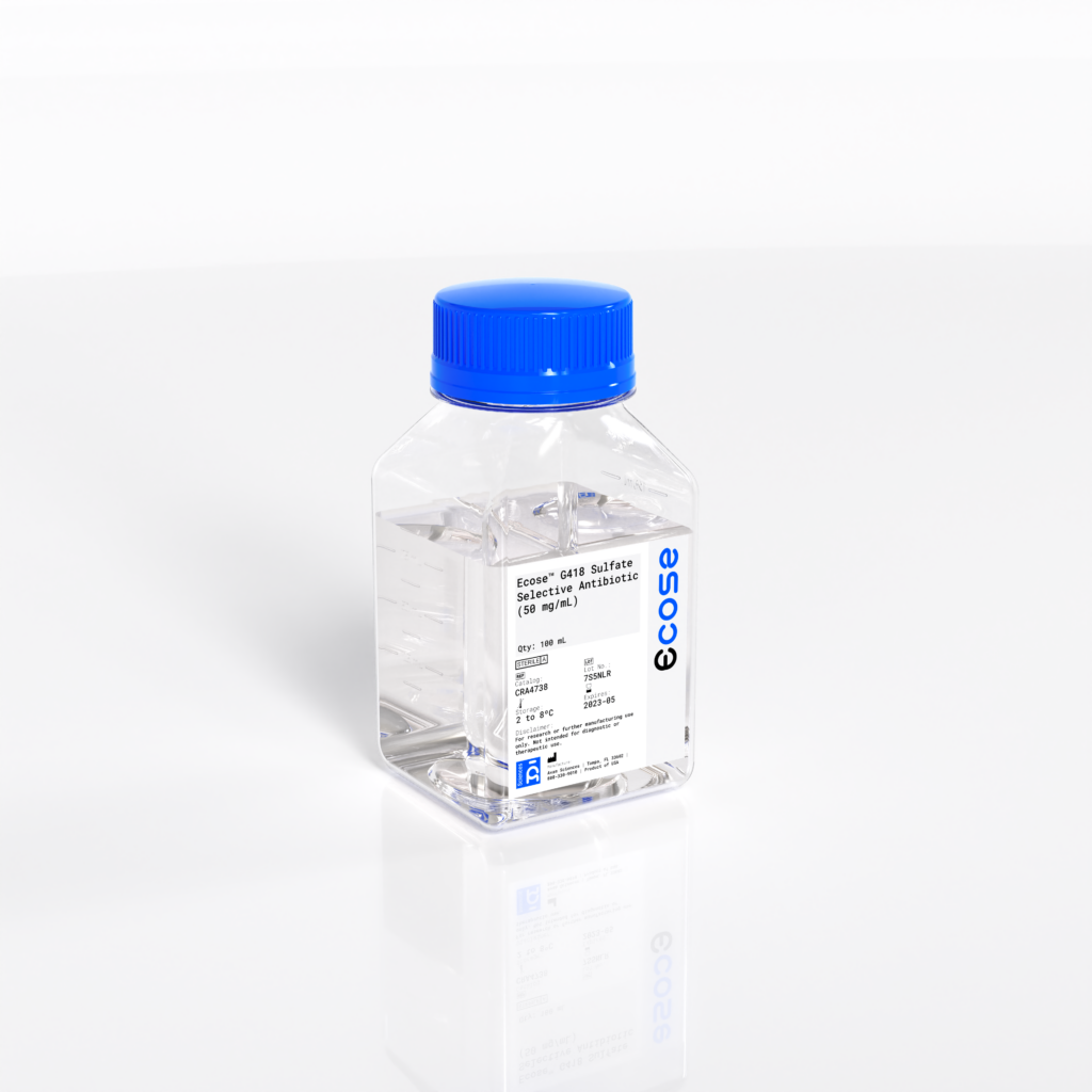 Ecose™ G418 Sulfate Selective Antibiotic (50 mg/mL) | Avam