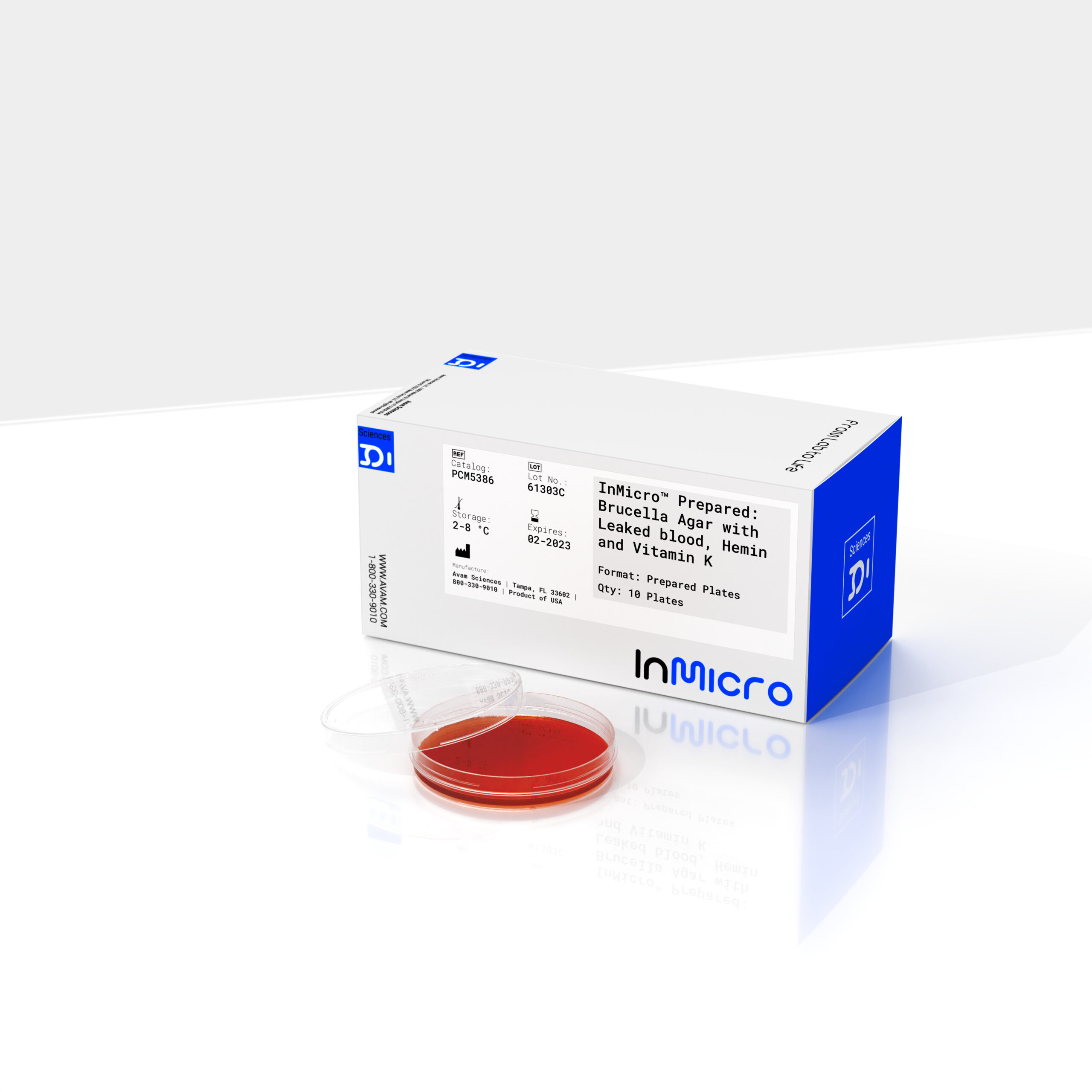 InMicro® Prepared: Brucella Agar with Leaked blood, Hemin and Vitamin K ...