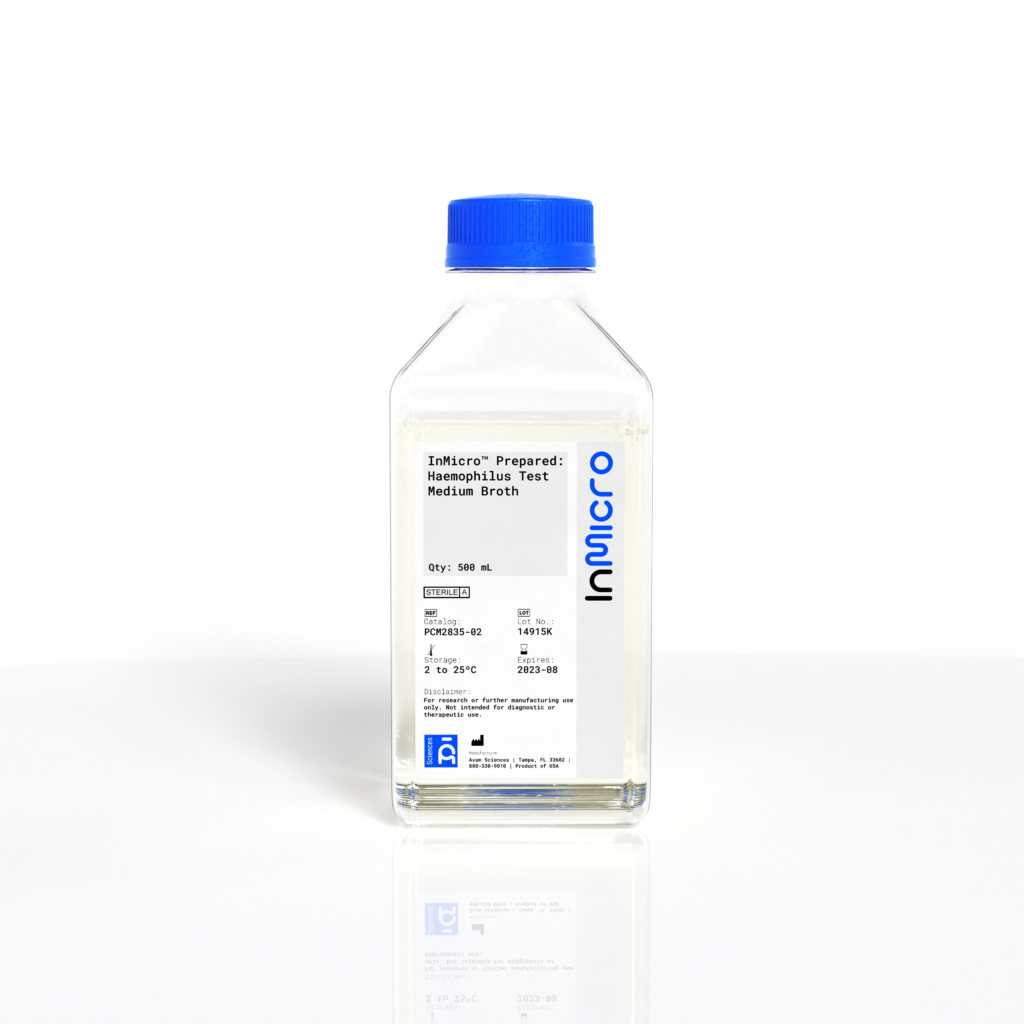 InMicro® Prepared: Haemophilus Test Medium Broth | Avam