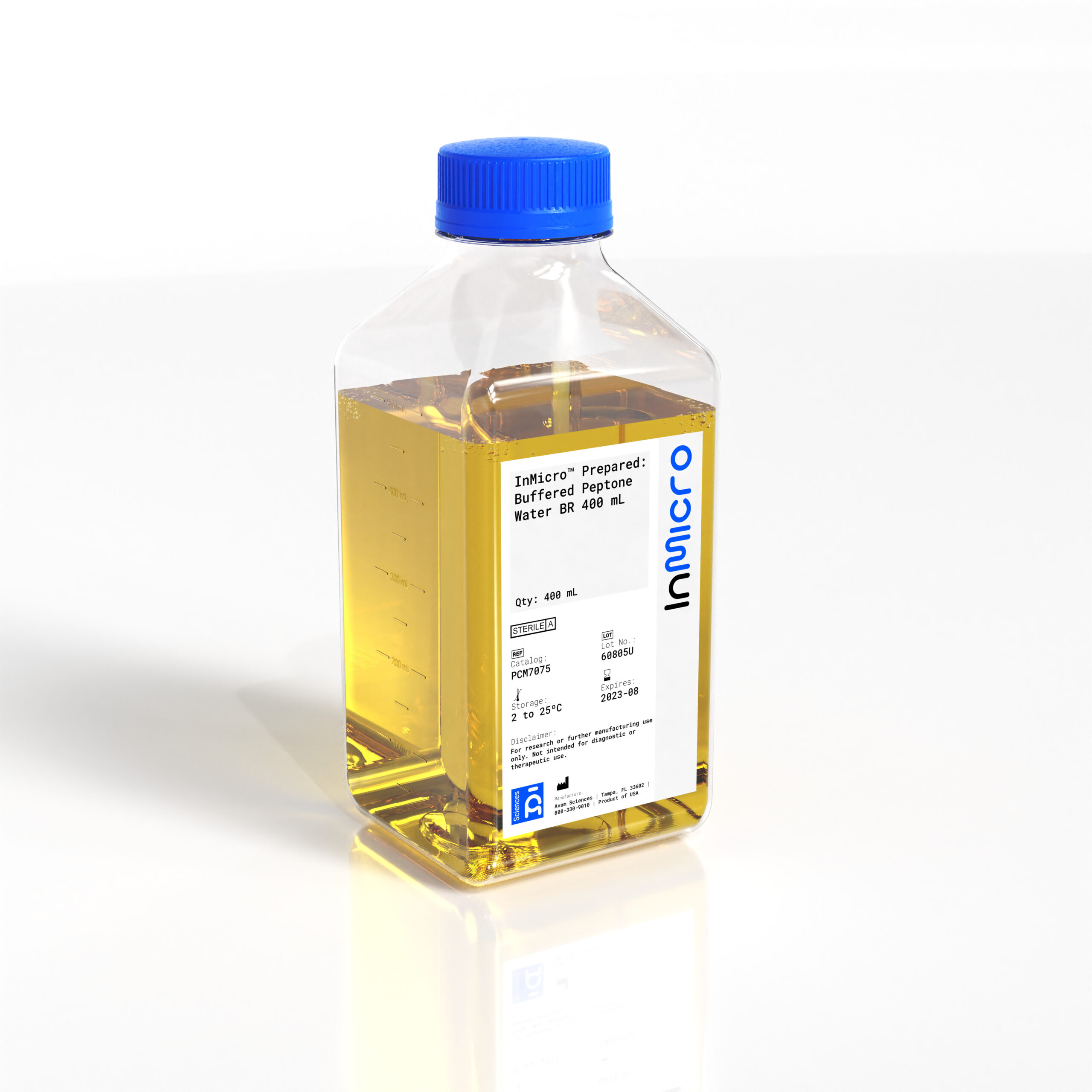 InMicro® Prepared: Buffered Peptone Water BR 400 mL | Avam
